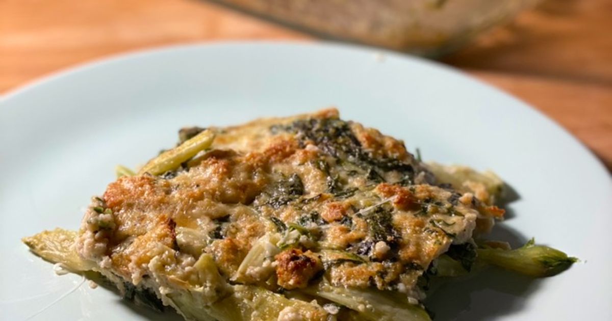 Baked Chicory And Melty Mozzarella Casserole Recipe By Flavia Giordano