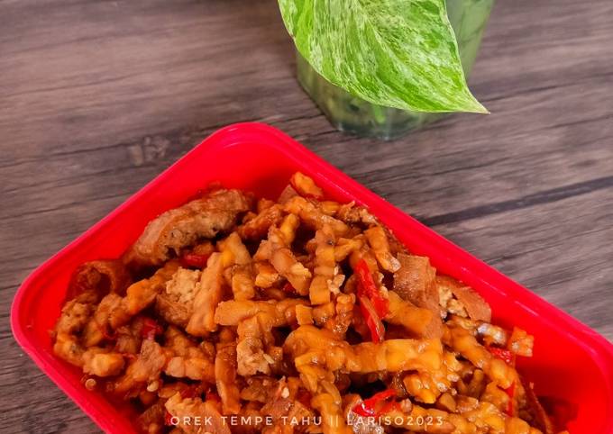 Resep Orek Tempe Tahu oleh Resintaw - Cookpad