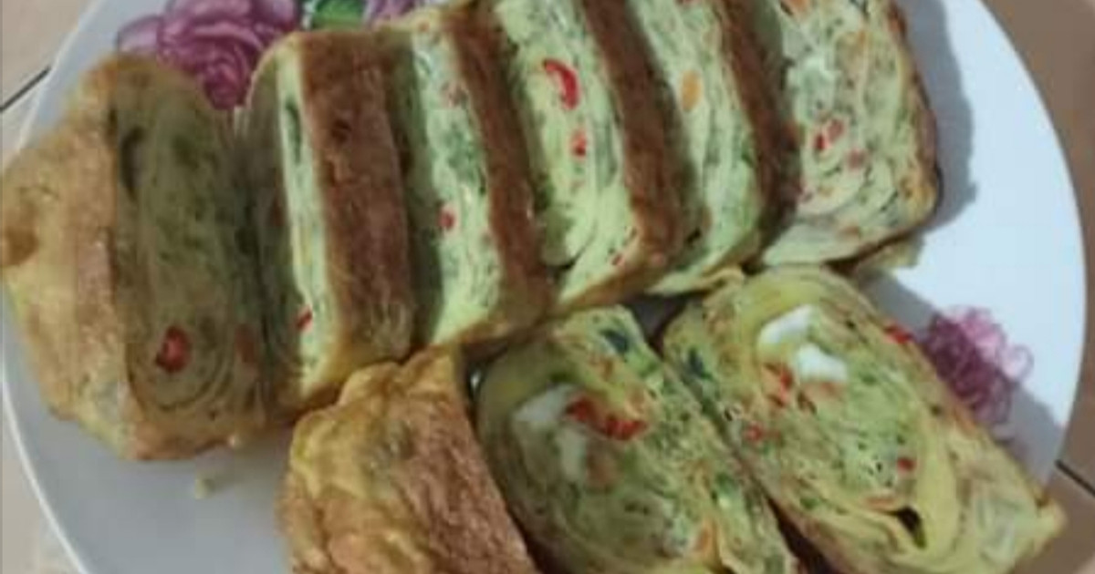 Resep Telur Dadar Gulung Isi Sayur oleh Dapur Bunda Rahma - Cookpad