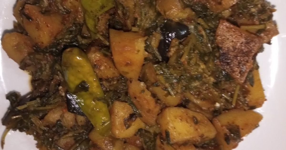Methi Aloo Bengan Sabzi Recipe by Aqsa mukhtiar - Cookpad