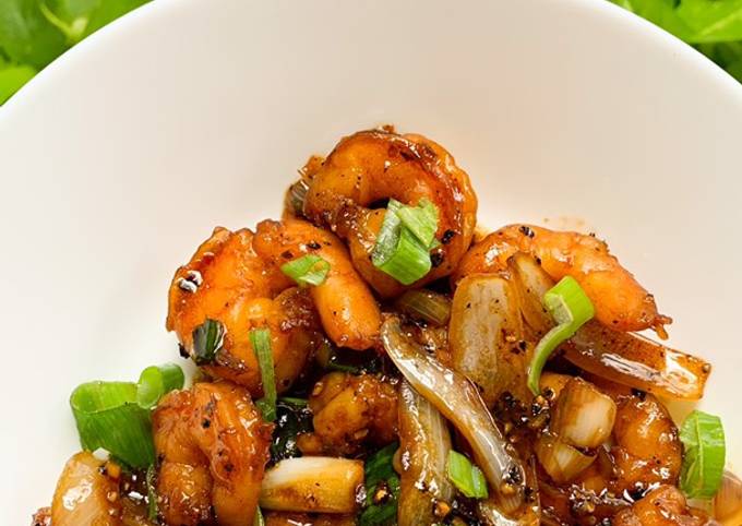 Resep Udang Lada Hitam oleh Ines prmsr - Cookpad