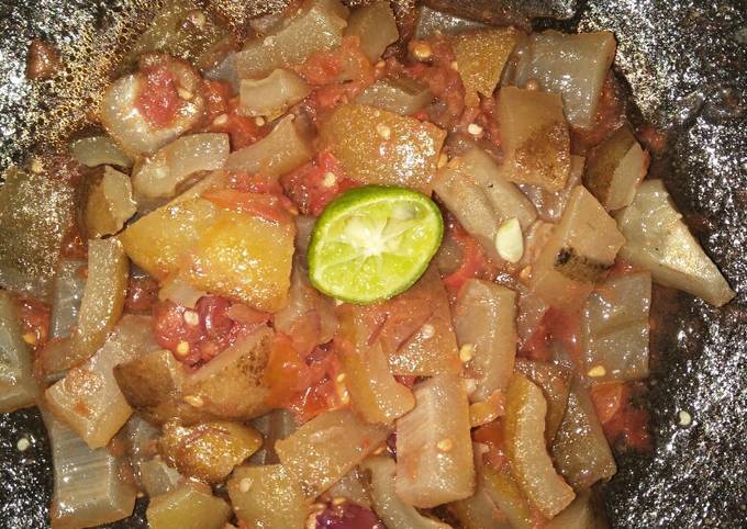 Resep Beberuk pencok(kulit sapi) khas lombok oleh Nuzul hikmah - Cookpad