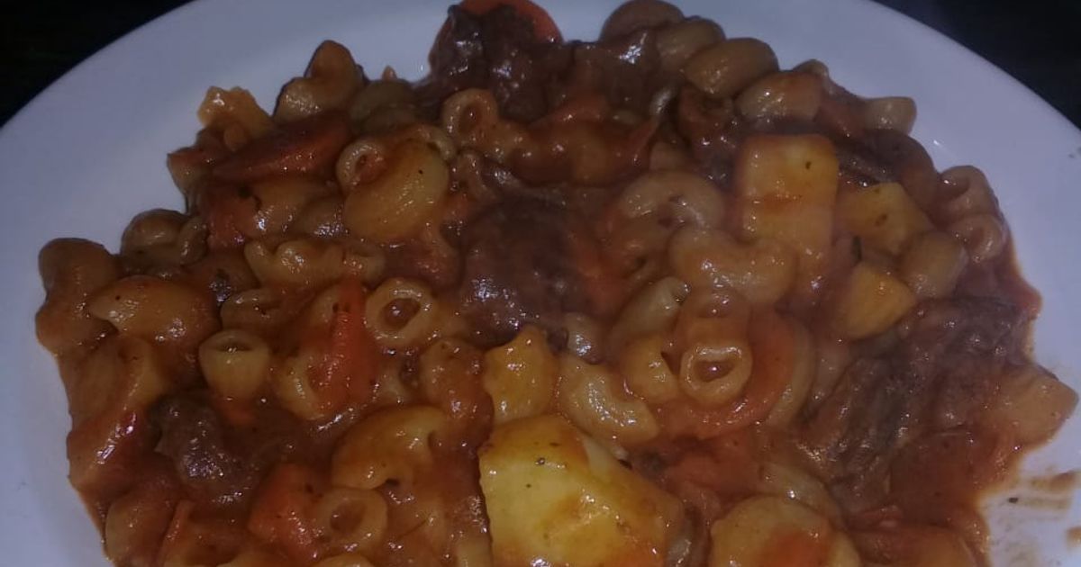 pasta de codito con salsa de tomate - 18 recetas caseras- Cookpad