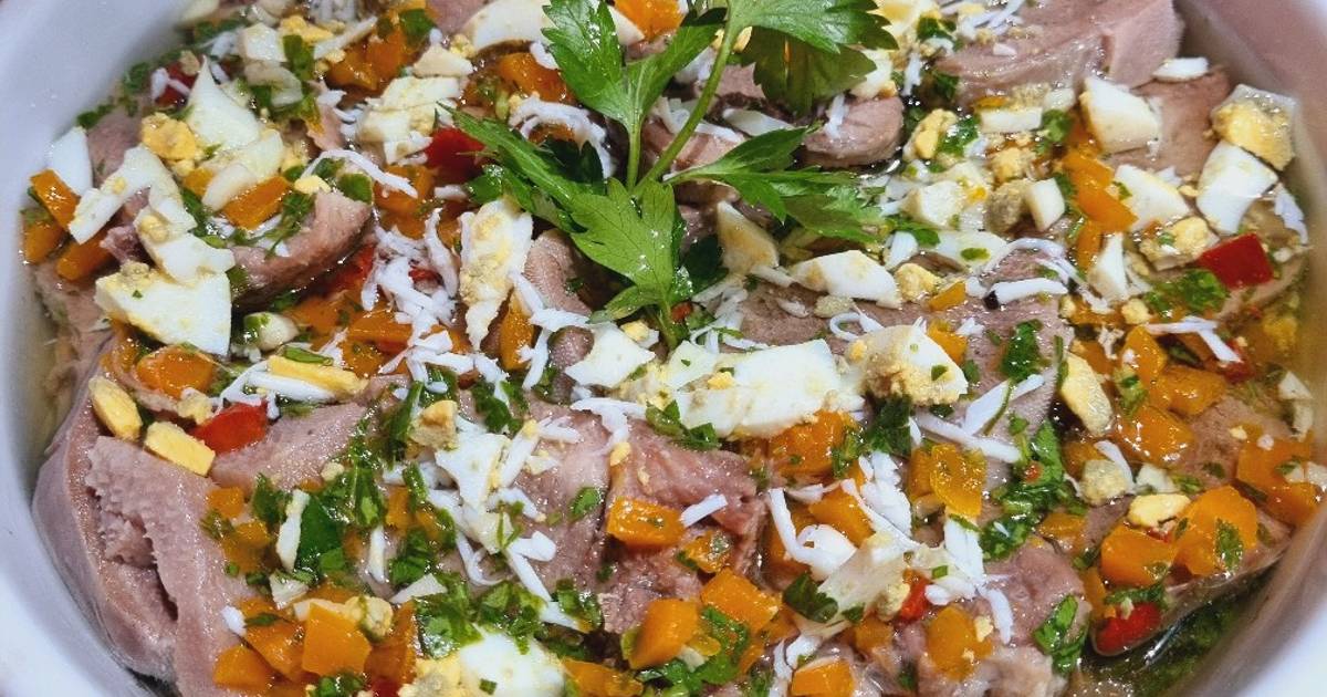 Lengua de vaca a la vinagreta - 27 recetas caseras- Cookpad