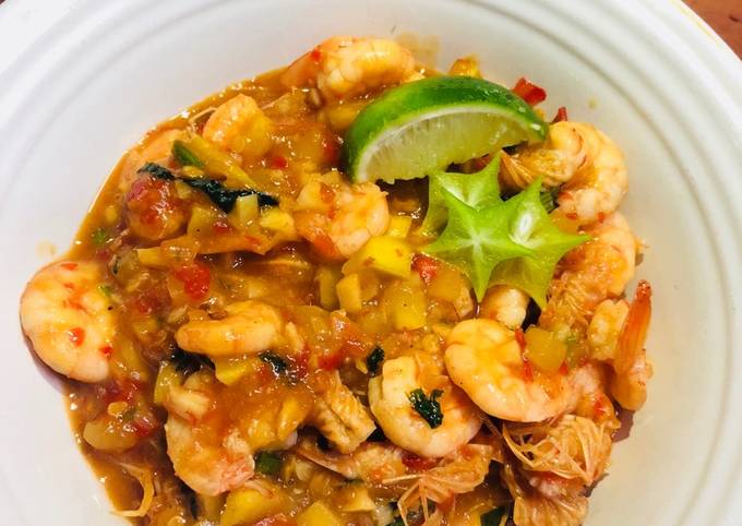 Resep Udang mangga saus bangkok oleh Agung Dewi Mulya - Cookpad