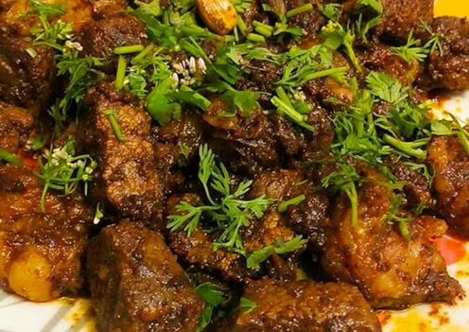 Mutton Masala (Dry) (Boneless) Recipe by Saba Firoz Shaikh - Cookpad