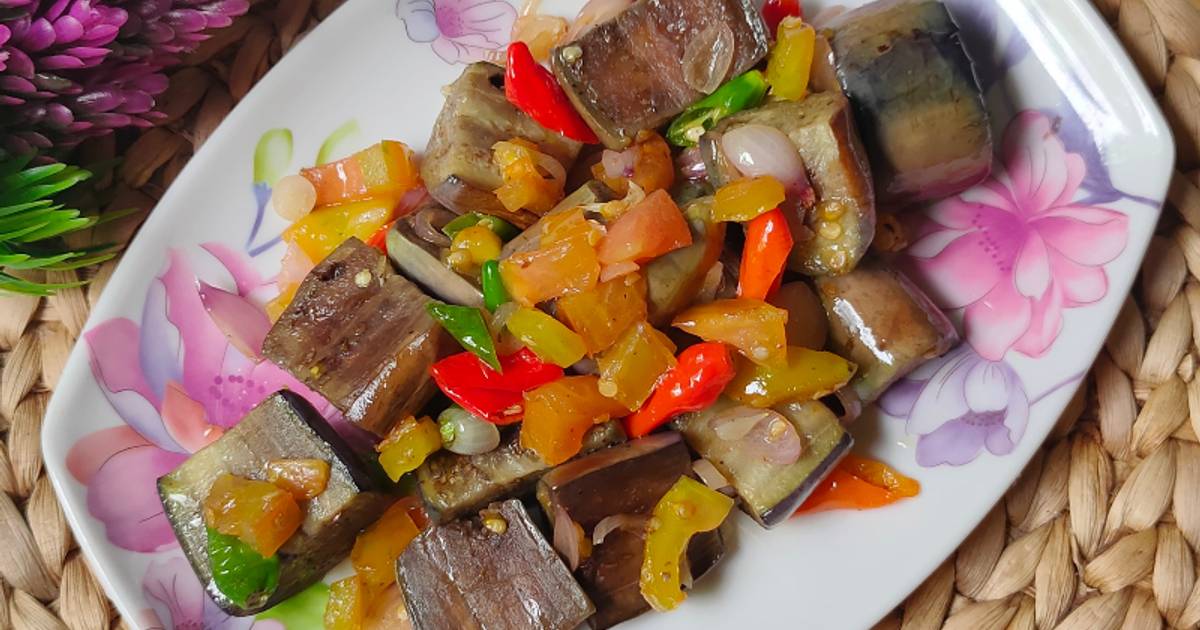Resep Tumis Terong Cabe oleh Ratna Puspita - Cookpad