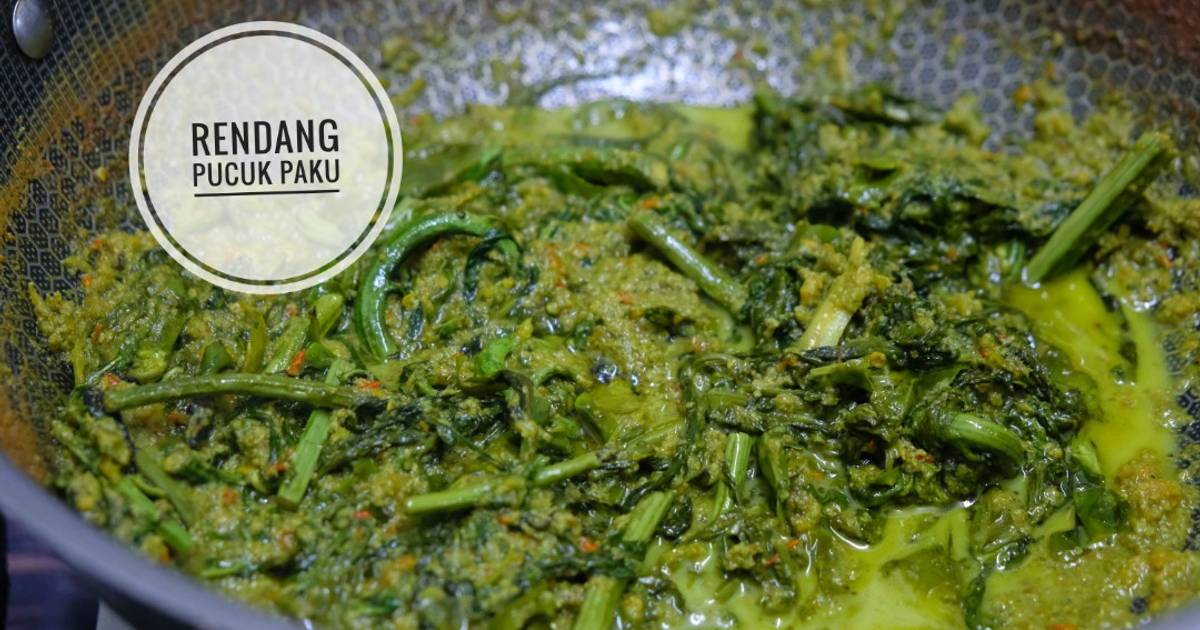 Resipi Pucuk Paku Rendang Nismilan oleh Nur Nadiah - Cookpad