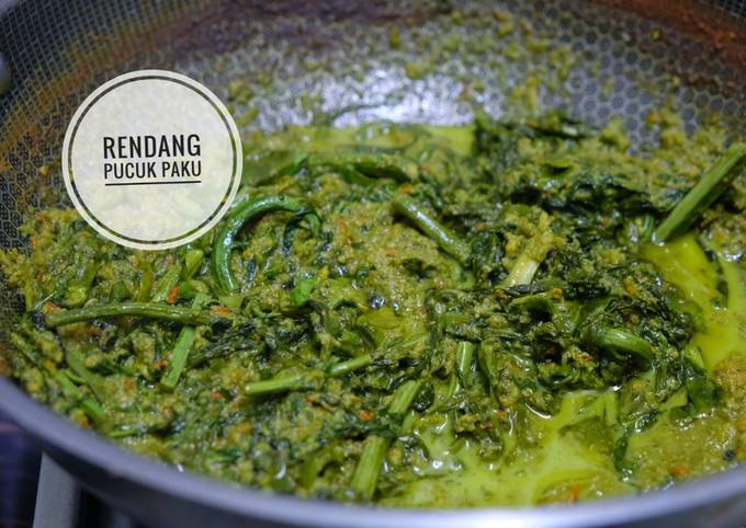 Resipi Pucuk Paku Rendang Nismilan oleh Nur Nadiah - Cookpad