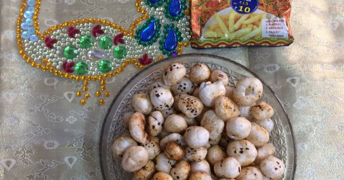 Peri peri Makhana Recipe by Shruti Raman( legendet100) - Cookpad