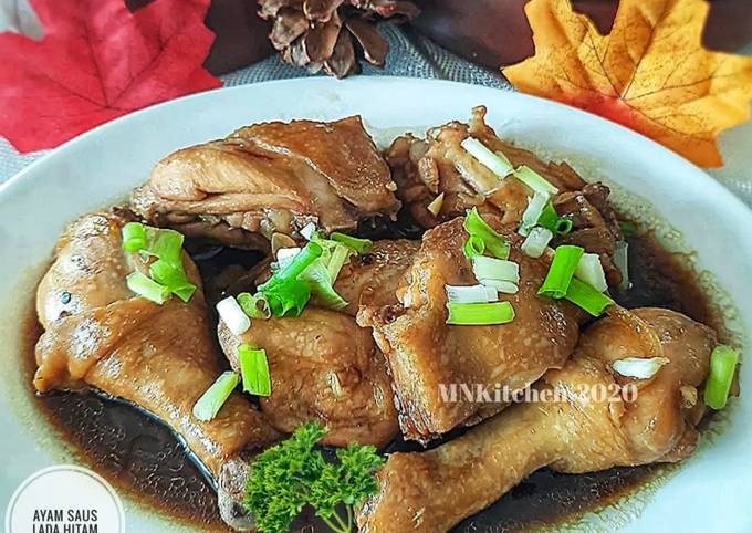 Resep Ayam Saus Lada Hitam oleh Minie Nora(MNKitchen) - Cookpad
