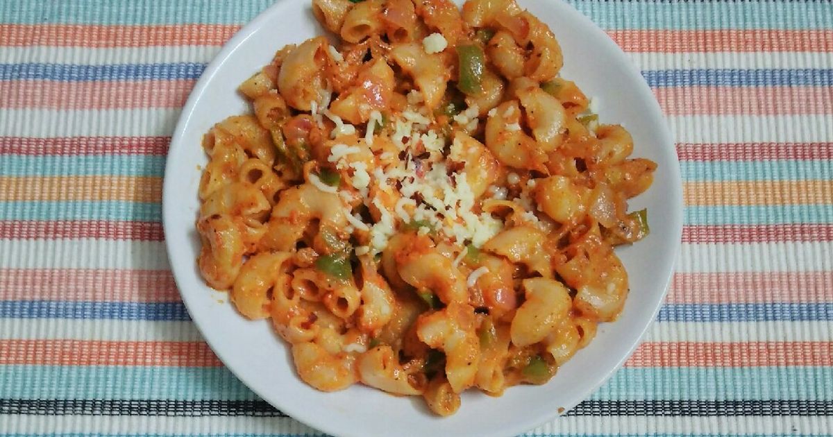 Red Sauce Macaroni Pasta Lndian Style Recipe by Purvi Modi - Cookpad