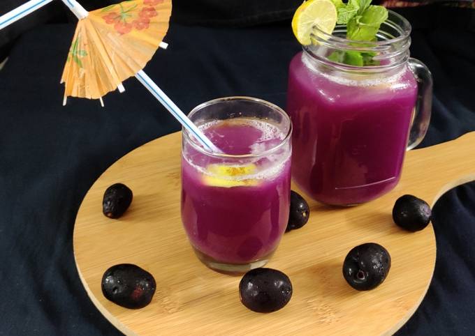 Fresh jamun sharbat Recipe by Unnati Desai - Cookpad