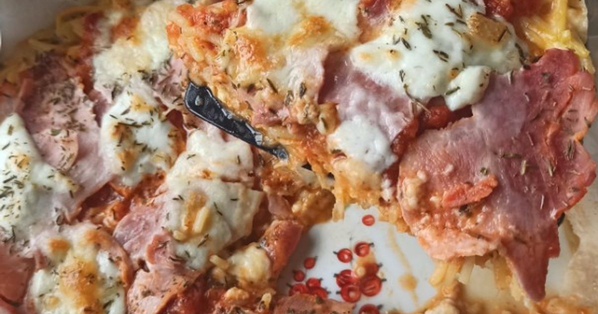 Spaghettis Façon Pizza, Jambon Et Mozzarella de @chris and co food ...