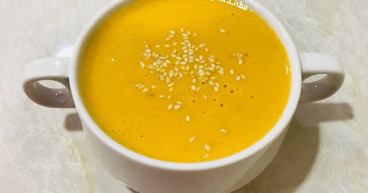 Resep Sup labu kuning #healthy food oleh Angela Litha - Cookpad