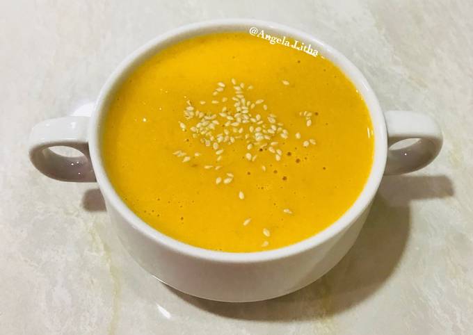Resep Sup labu kuning #healthy food oleh Angela Litha - Cookpad