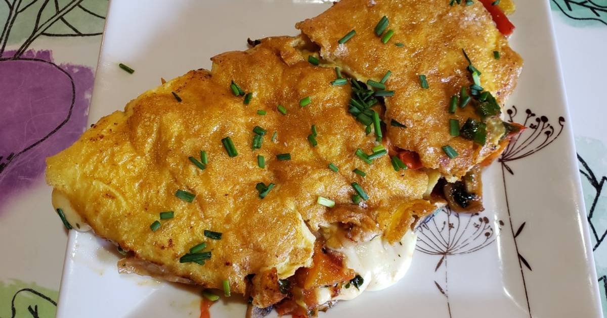 Omelette con tomate y queso - 246 recetas caseras- Cookpad