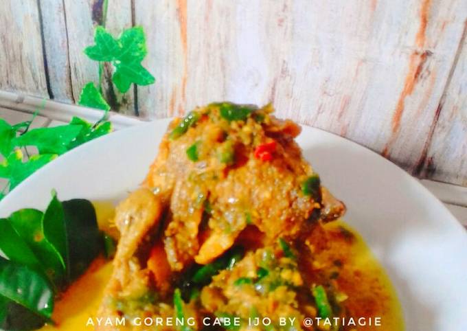 Resep Ayam Goreng Cabe Ijo oleh Teh Agie - Cookpad