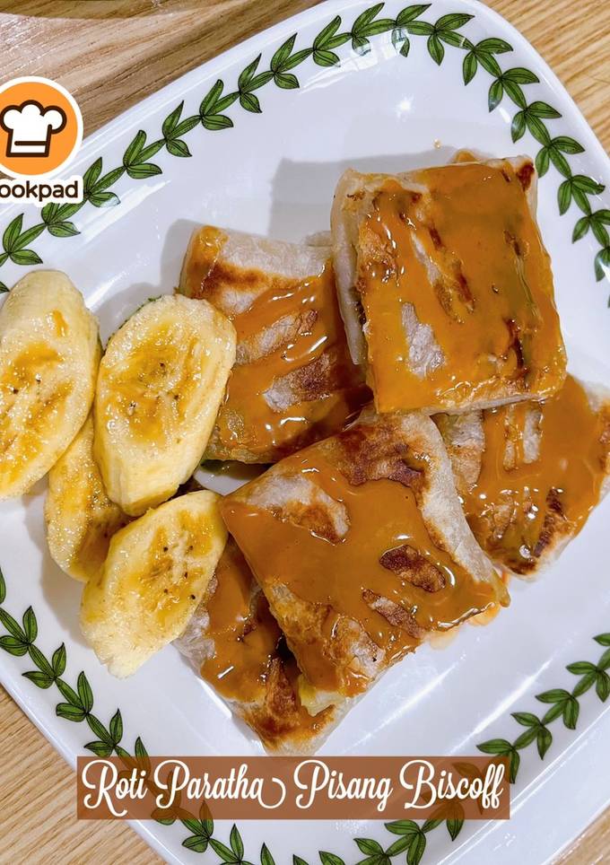 Resipi 👩‍🍳Roti Paratha Pisang Biscoff oleh Mahadiah - Cookpad