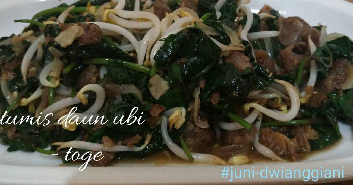 171 resep daun ubi toge enak dan mudah - Cookpad