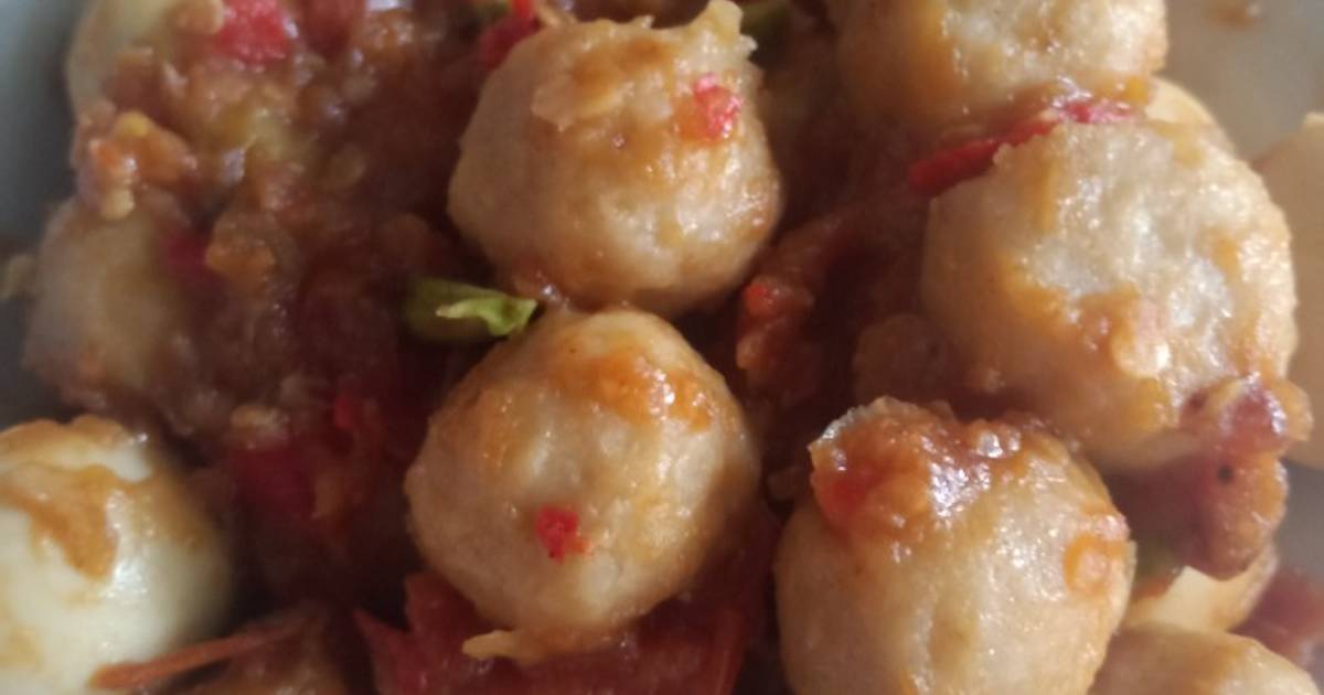 Resep Balado bakso telur puyuh oleh Rere Reza Adesya - Cookpad