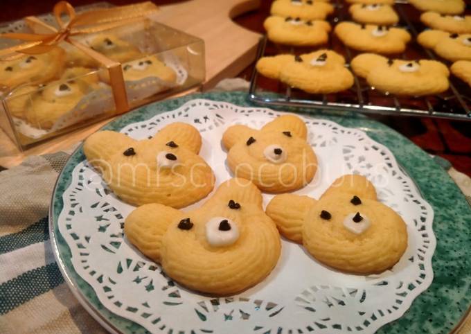 Resep Butter Cookies Beruang oleh Mrs Chocobuns - Cookpad