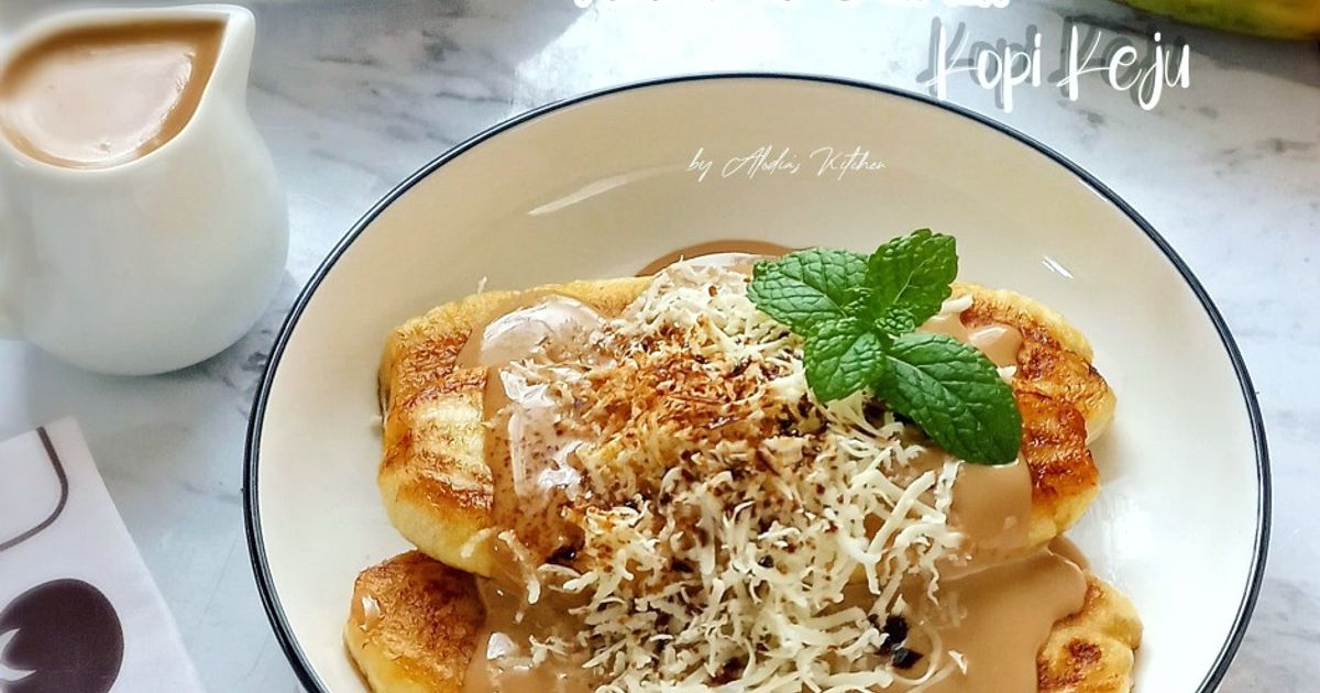 Resep Pisang Bakar Kopi Keju oleh Vey Alodia's Kitchen - Cookpad