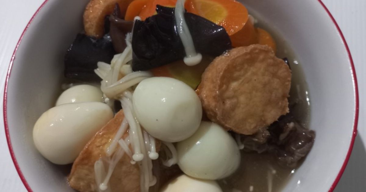 Resep Sapo Tahu Telur Puyuh oleh Pawon Buneng - Cookpad