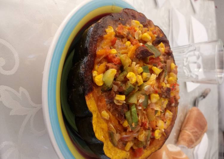 Zapallo relleno Receta de Belén Lombino- Cookpad