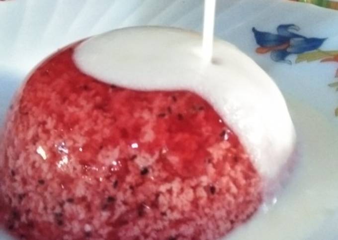 Resep Puding lumut buah naga oleh Dewi Umma Zahra - Cookpad