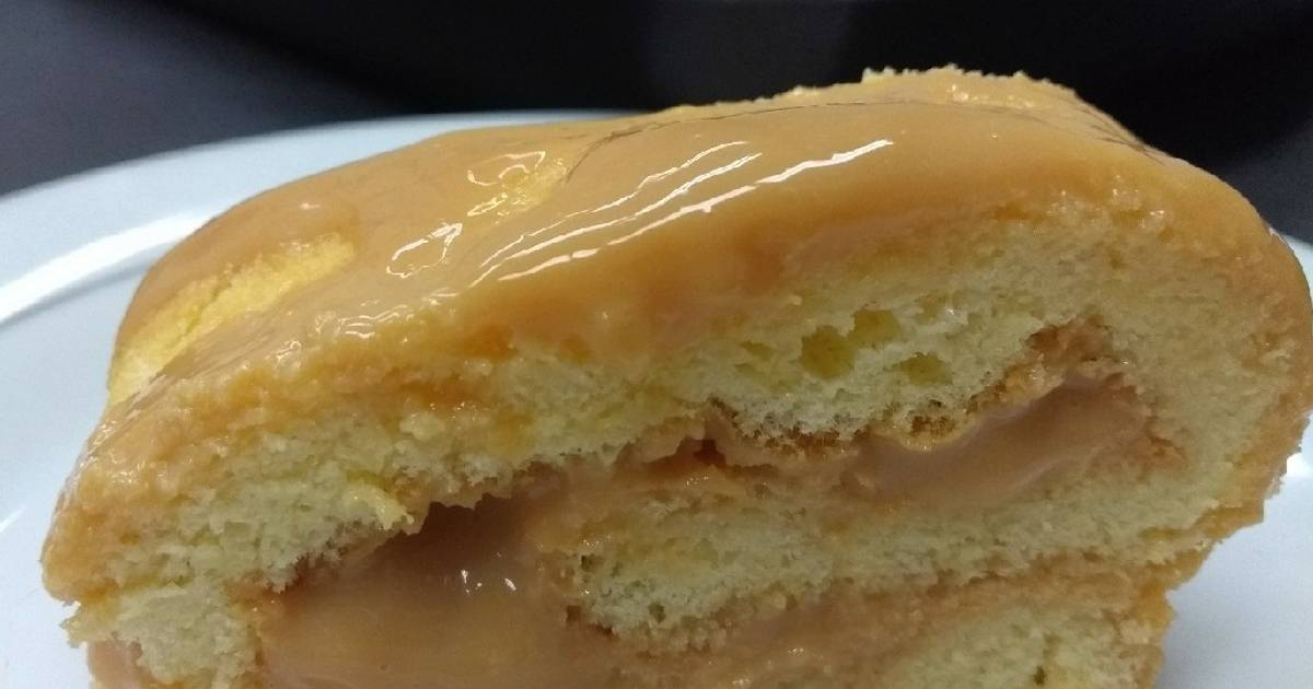 Rocambole de doce de leite Receita por Mariana Winck - Cookpad