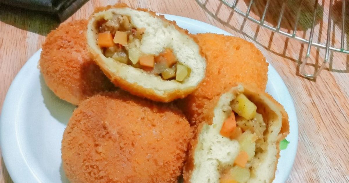 Resep Roti Goreng Isi Ayam Sayuran oleh Mama Kafa - Cookpad