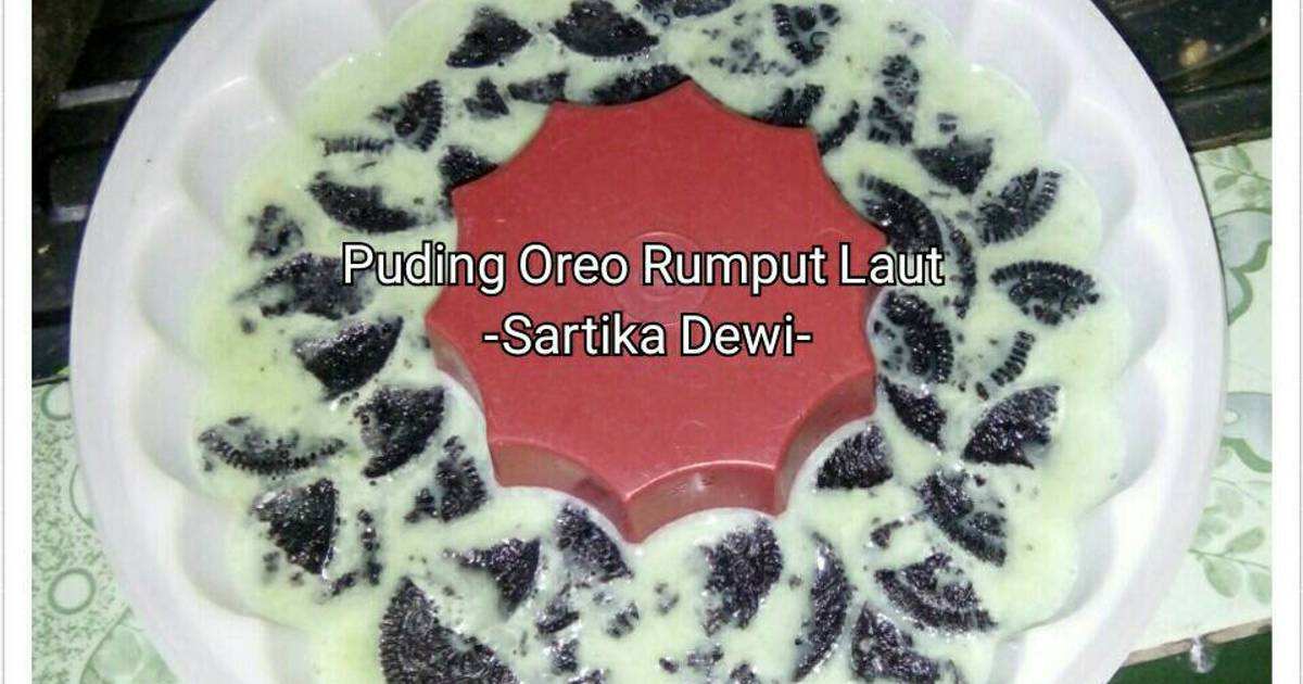 Resep Puding Oreo Rumput Laut oleh Aliyah Fajar - Cookpad