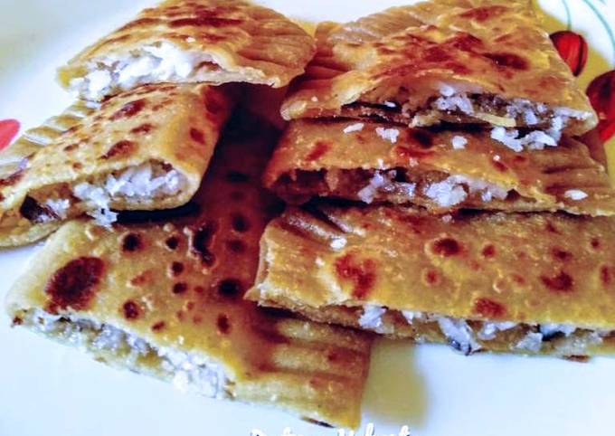 Coconut Stuffed Paratha Recipe by Pratima Mohanty - Cookpad