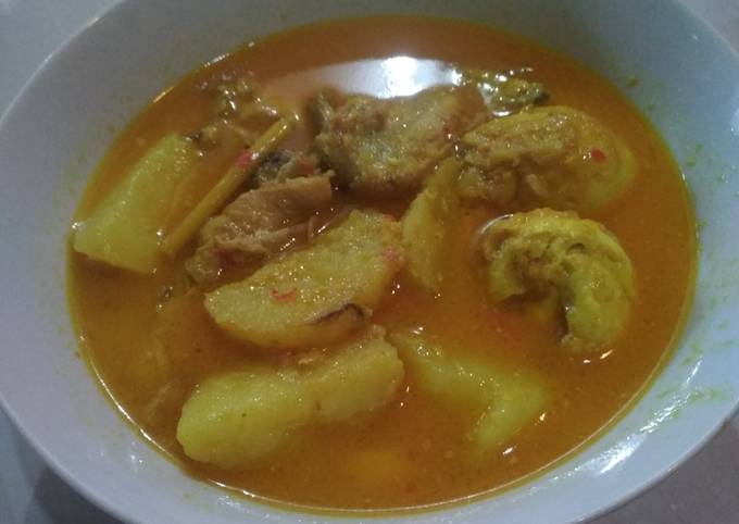 Resep Gulai Ayam Dan Telornya Plus Kentang Oleh Kaykae Shakira Cookpad