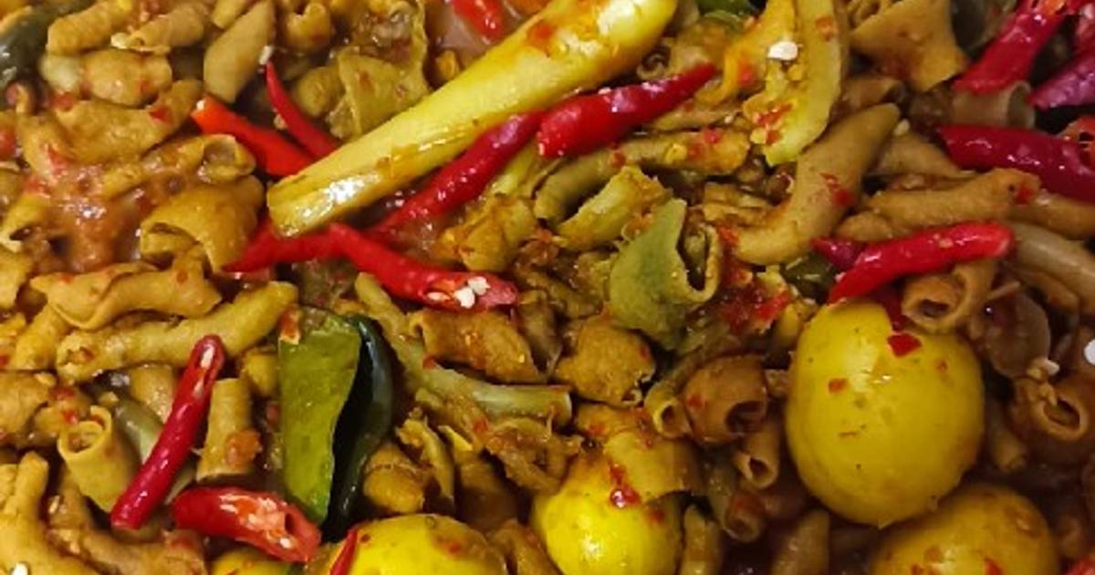 Resep Oseng usus pedas oleh Yessi Ndutt Rebellion - Cookpad