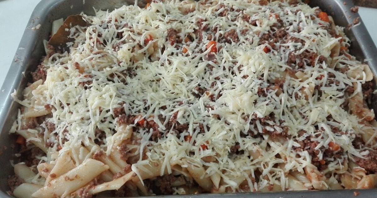 Mostacholes con salsa bolognesa - 5 recetas caseras- Cookpad