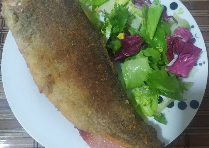 Trucha rellena con jamón Receta de Tonysantos- Cookpad