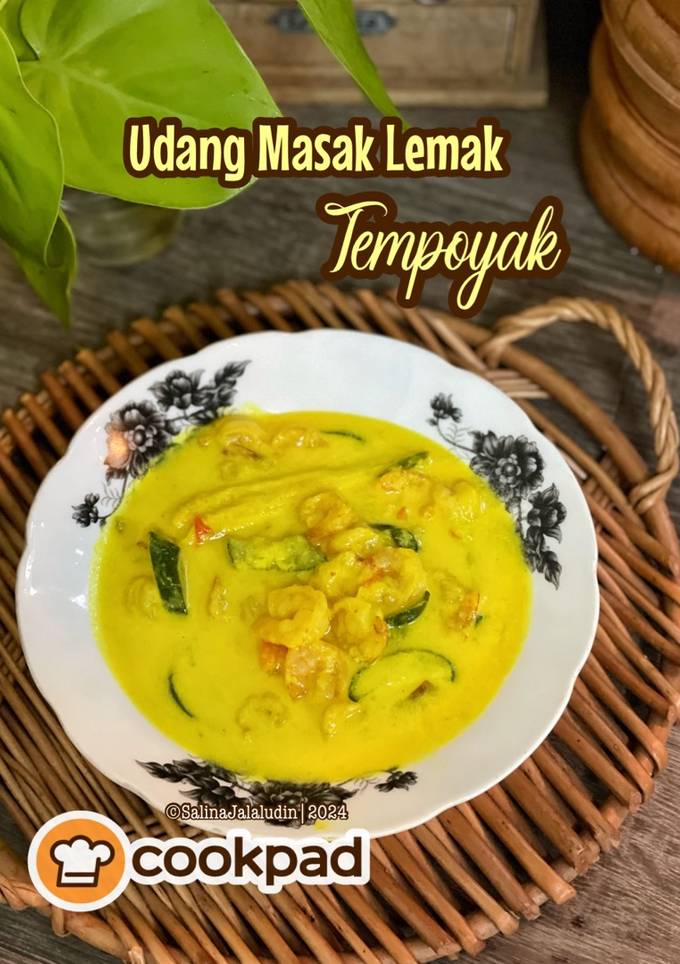 Resipi Udang Masak Lemak Tempoyak oleh Salina Jalaludin - Cookpad