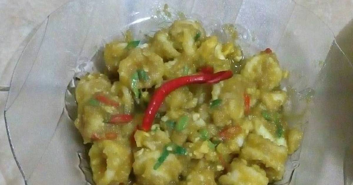Resep Cumi saus telur asin oleh azizah rahmawati - Cookpad