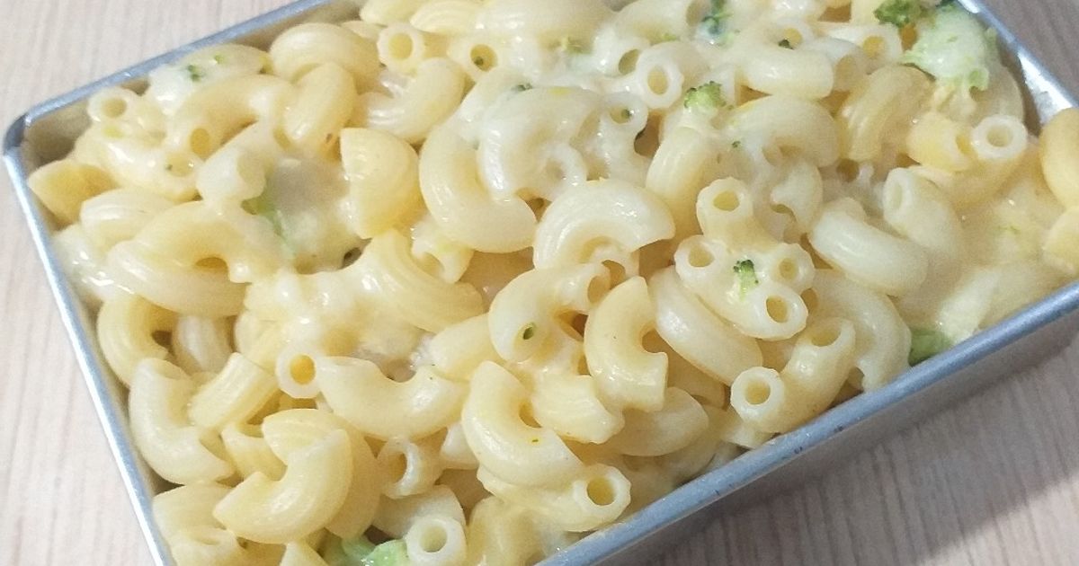 Resep Steam Elbow Macaroni & Cheese With Broccoli (Makaroni Elbow Kukus ...