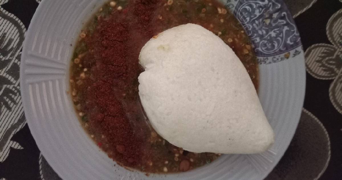 Tuwon shinkafa da miyar Danyen kubewa girki daga Yar Mama - Cookpad