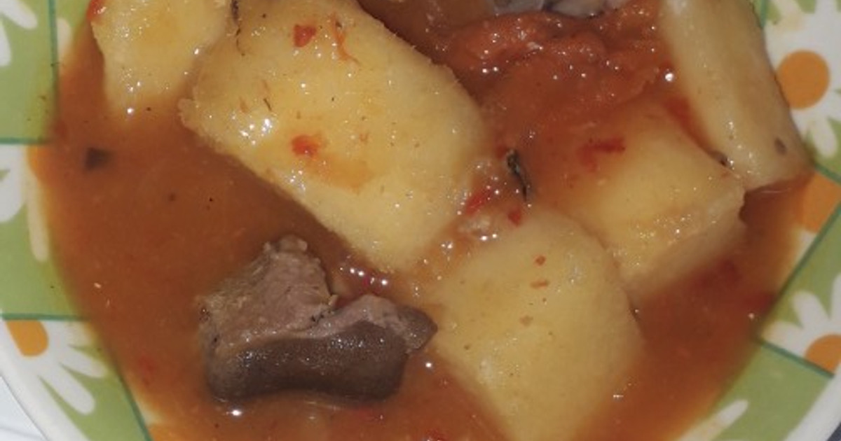 Yam Soup With Goat Meat Recipe by Ifeoma EjiroOghene Badu Abjm85 - Cookpad