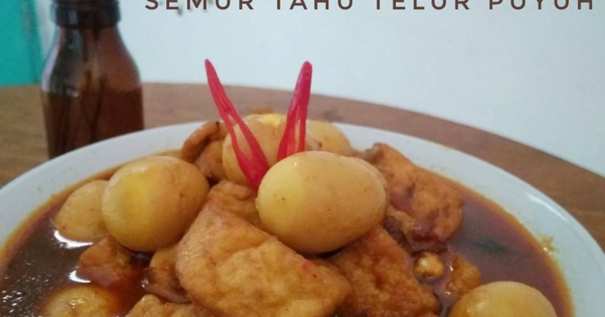 Resep Semur Tahu Telur Puyuh oleh Ummu Ruqayyah - Cookpad