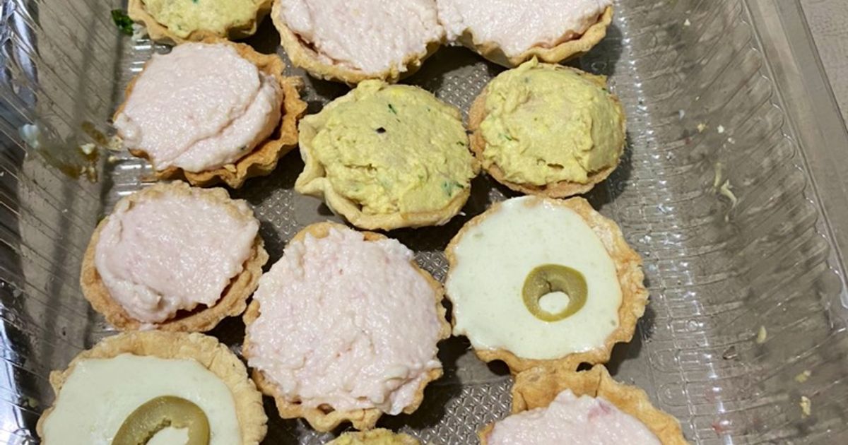 Canapés Surtidos: Pollo, Atún, Jamón Y Queso, Aceituna, Morrón Receta ...