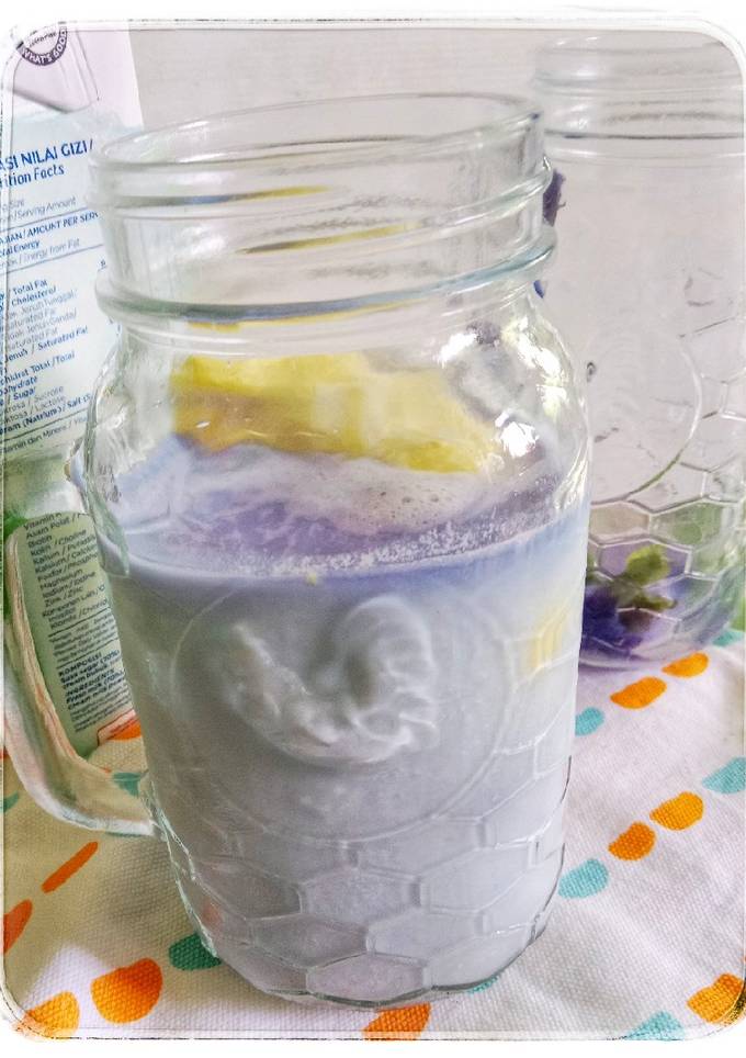 Resep Es Susu Yakult Bunga Telang Lemon Float oleh Aini mama 2N 2R ...