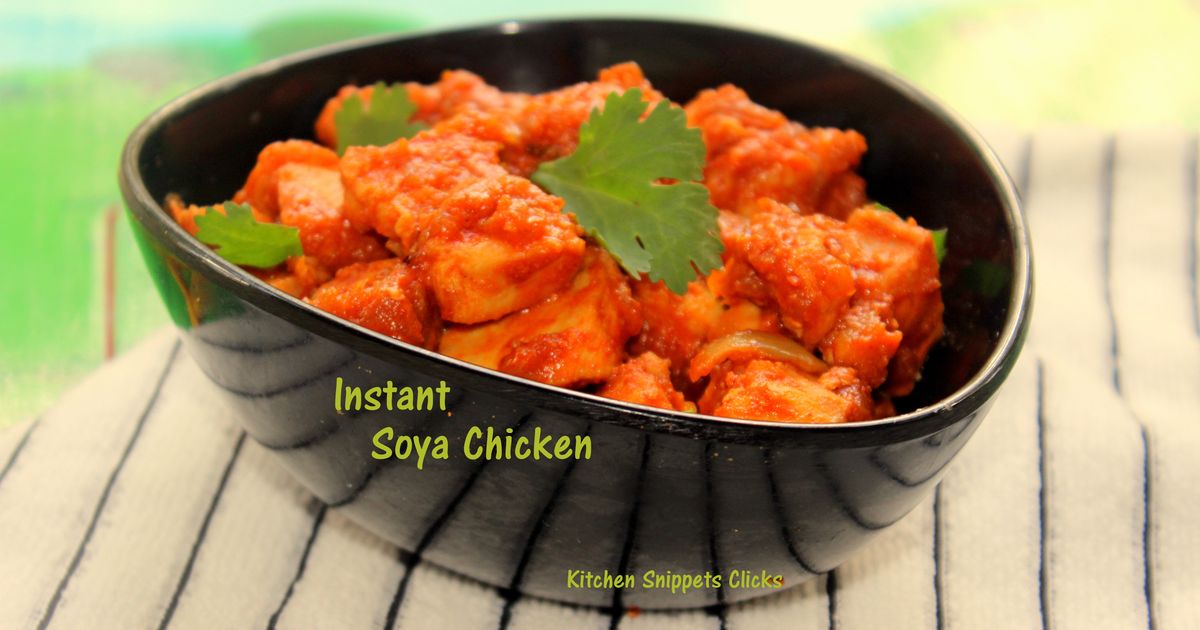 Instant Soya Chicken Recipe by Kitchensnippets - Cookpad