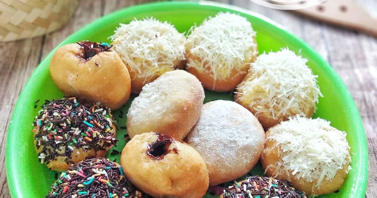 Resep donat kampung 1kg rumahan enak dan mudah - Cookpad