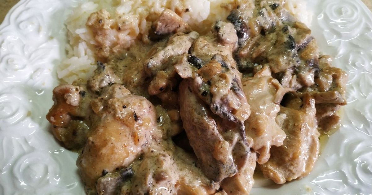 Ricetta Pollo “Alla Crème” Con Funghi Portobello di ggr - Cookpad
