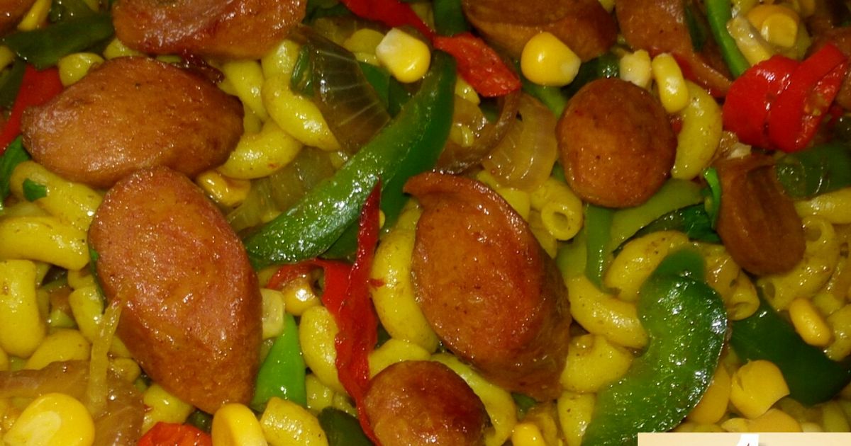 Savoury Italian Sausage Elbow Macaroni Recipe by Salamatu Mai Kyari ...